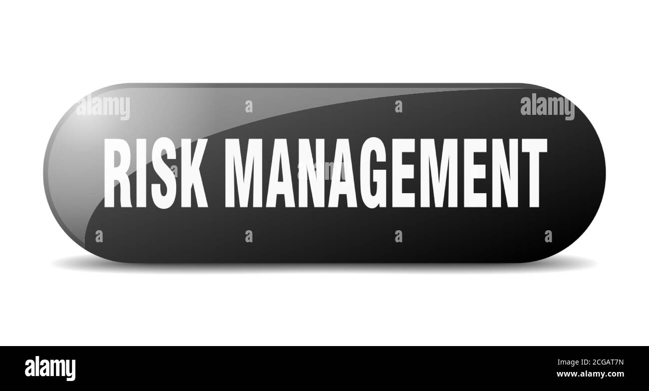 risk management button. rounded glass sign. sticker. banner Stock ...