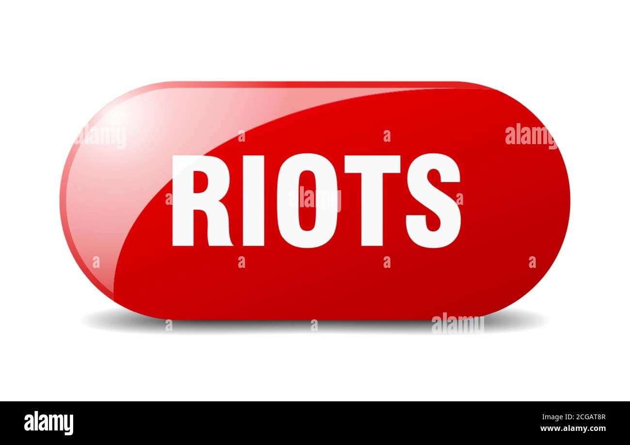 riots button. rounded glass sign. sticker. banner Stock Vector Image ...