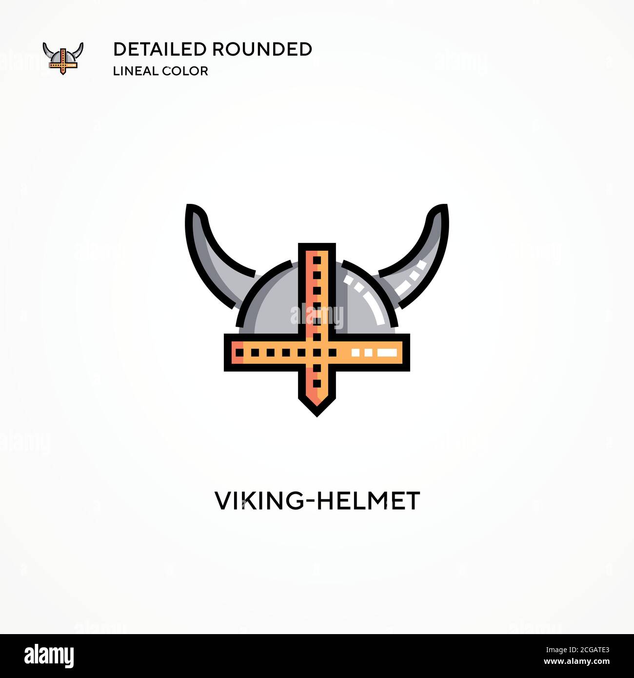Viking-helmet vector icon. Modern vector illustration concepts. Easy to ...