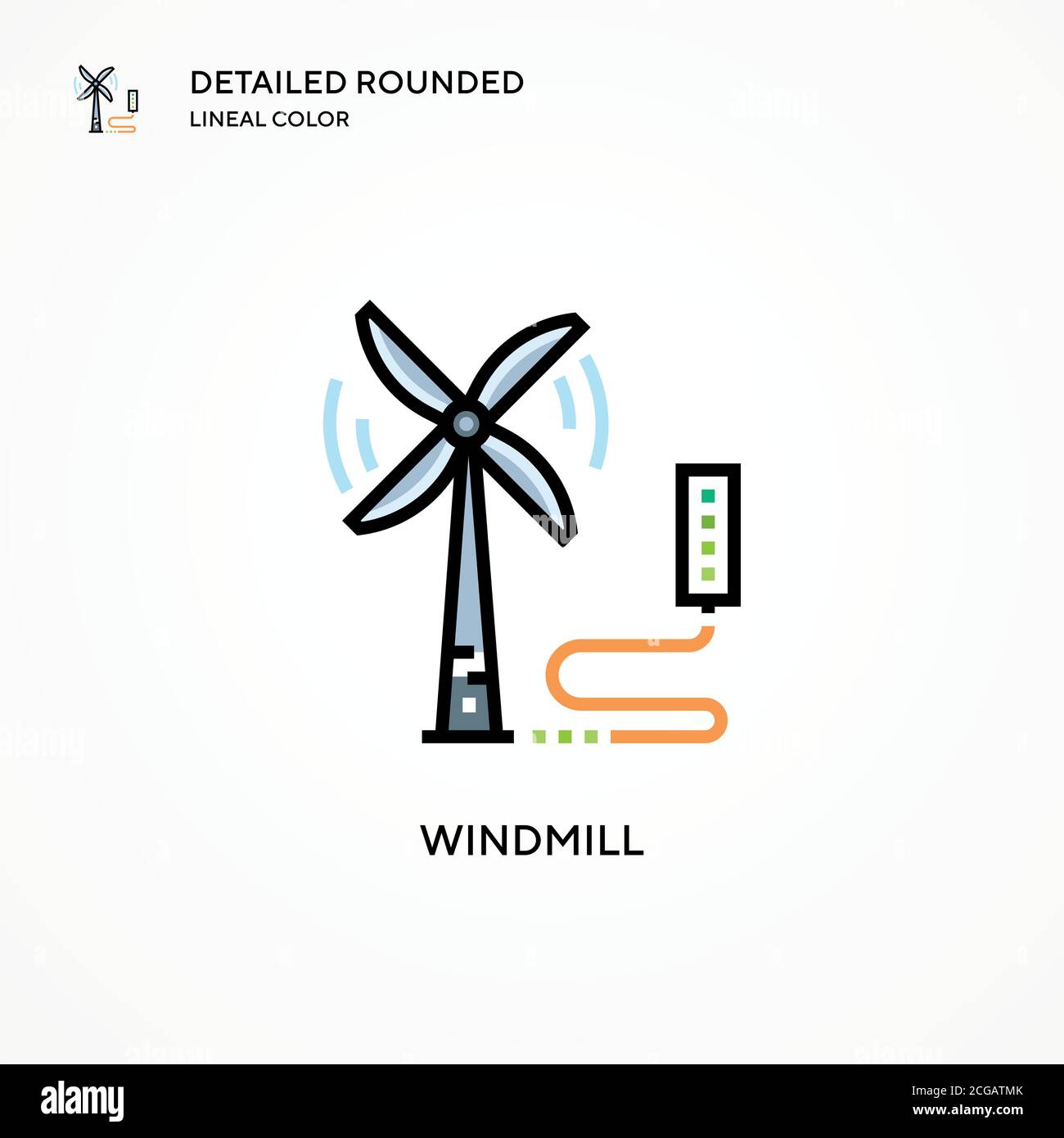 Windmill vector icon. Modern vector illustration concepts. Easy to edit ...