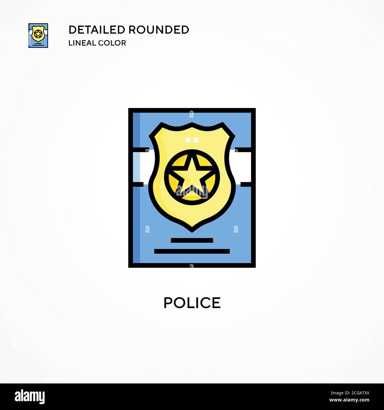 Police vector icon. Modern vector illustration concepts. Easy to edit ...