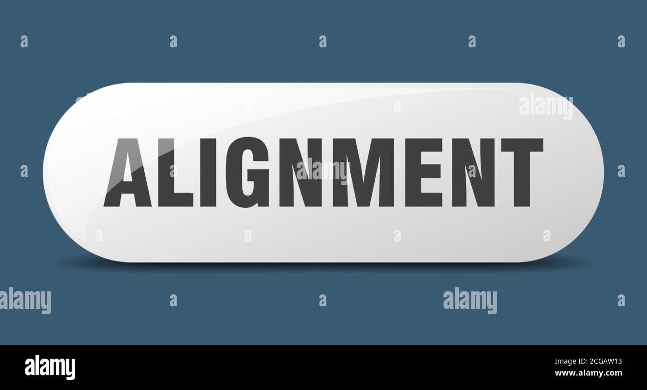 alignment button. rounded glass sign. sticker. banner Stock Vector ...
