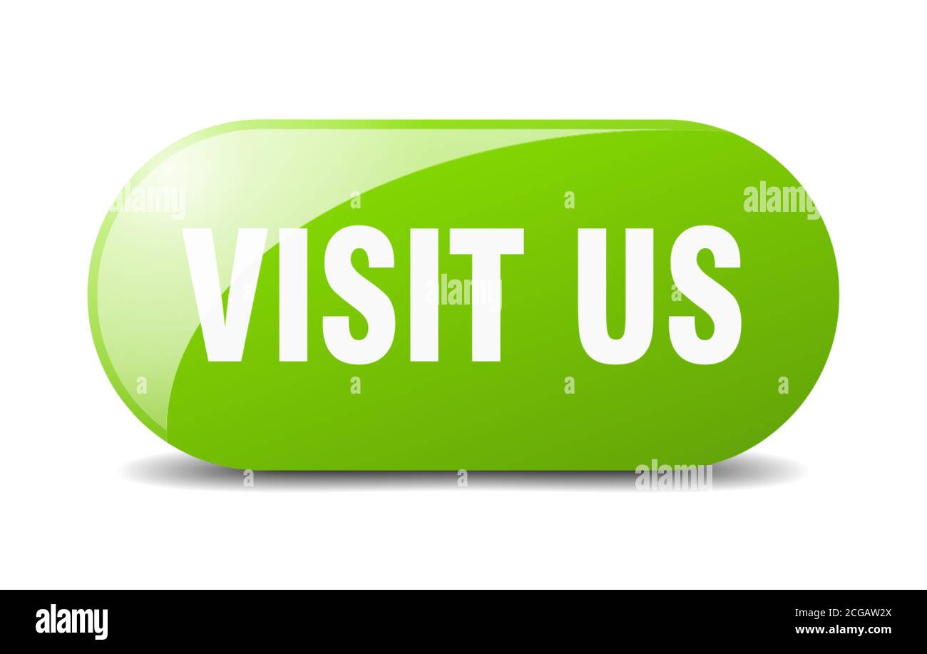 visit us button. rounded glass sign. sticker. banner Stock Vector Image ...