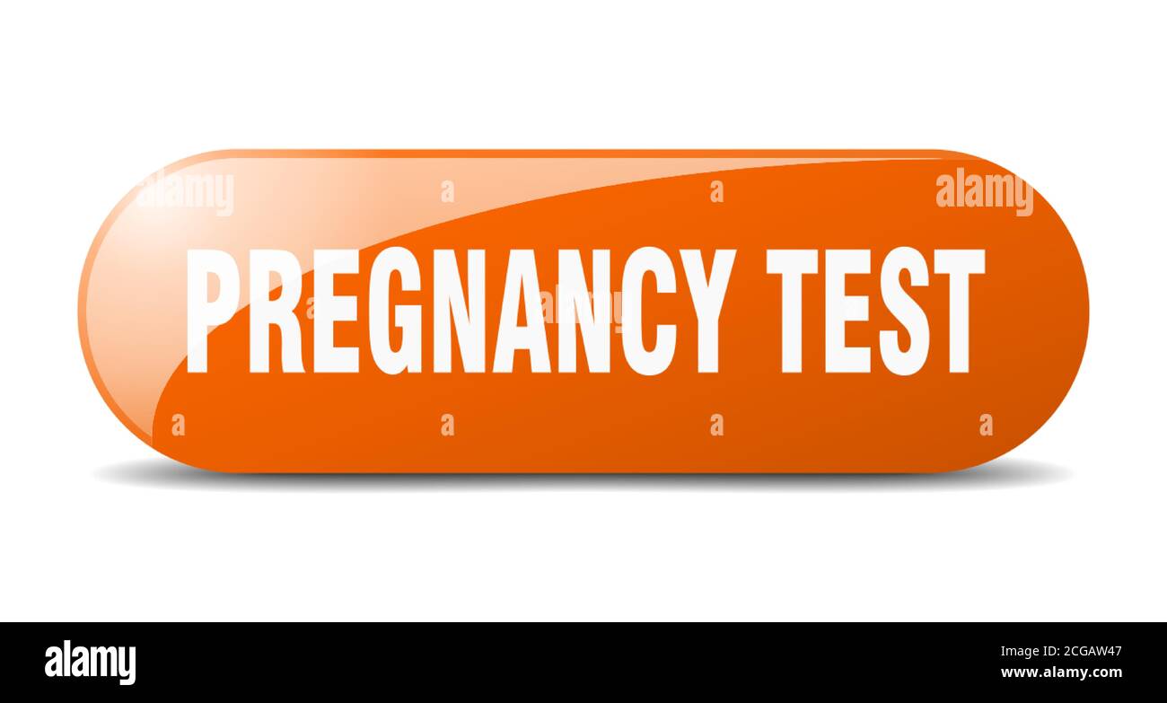 pregnancy test button. rounded glass sign. sticker. banner Stock Vector ...