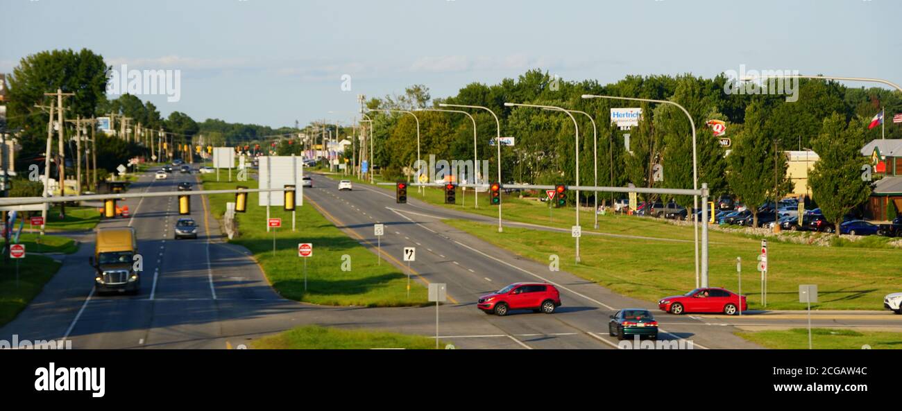 New Castle, Delaware, U.S.A - September 8, 2020 - The view of the ...