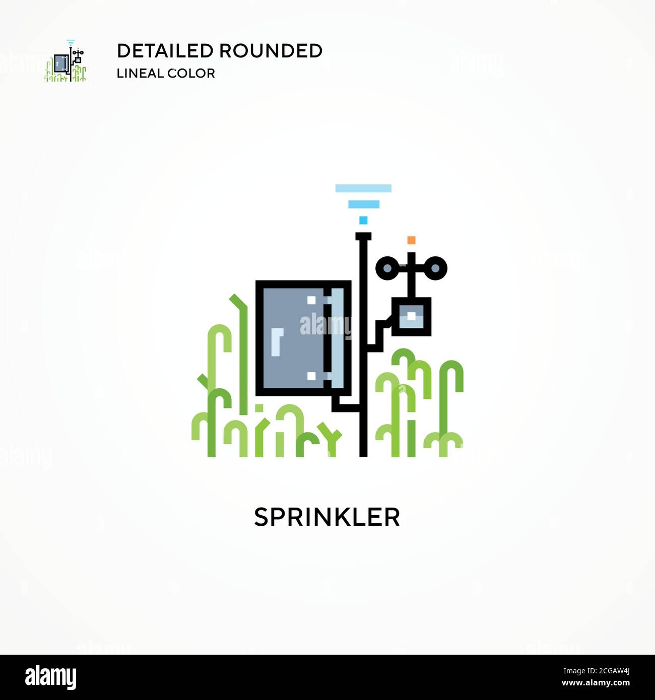 Sprinkler vector icon. Modern vector illustration concepts. Easy to ...