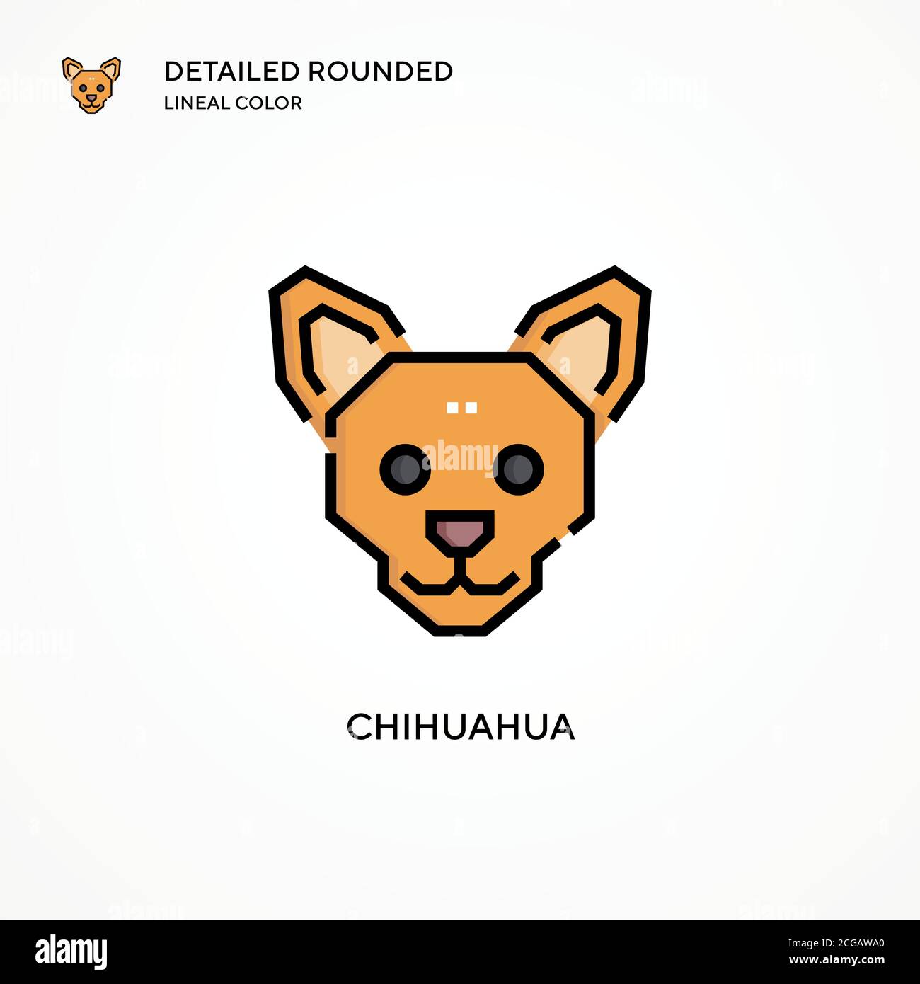 Chihuahua vector icon. Modern vector illustration concepts. Easy to ...
