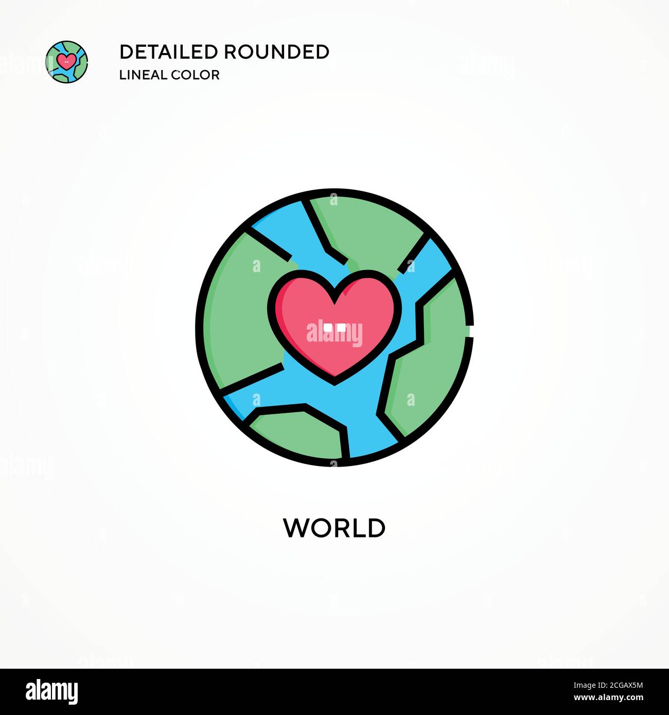 World vector icon. Modern vector illustration concepts. Easy to edit ...