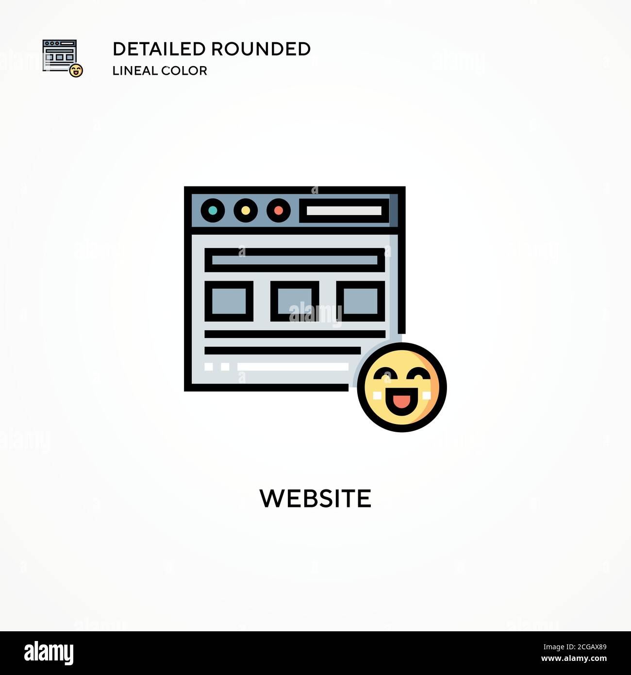 Website vector icon. Modern vector illustration concepts. Easy to edit ...