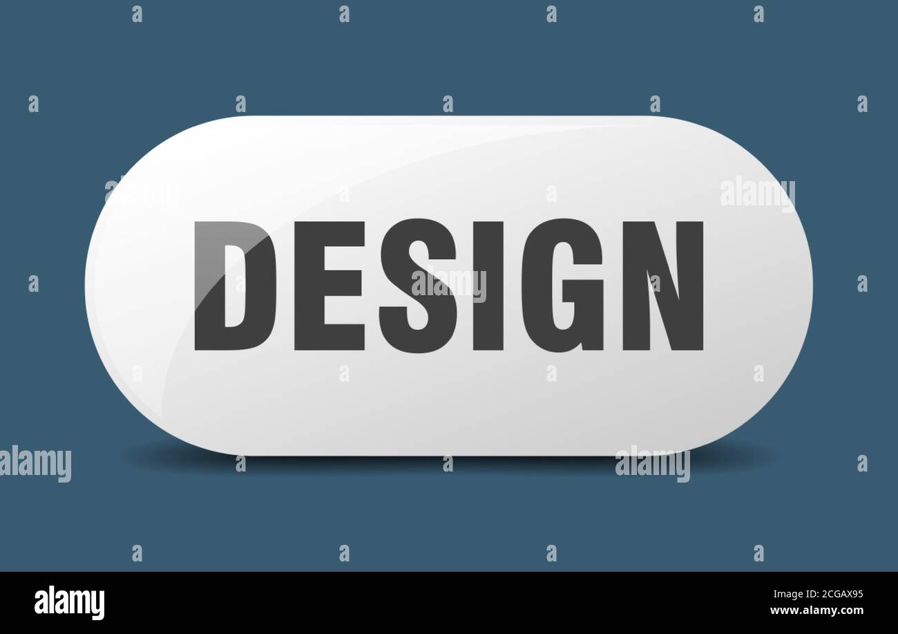 design button. rounded glass sign. sticker. banner Stock Vector Image ...