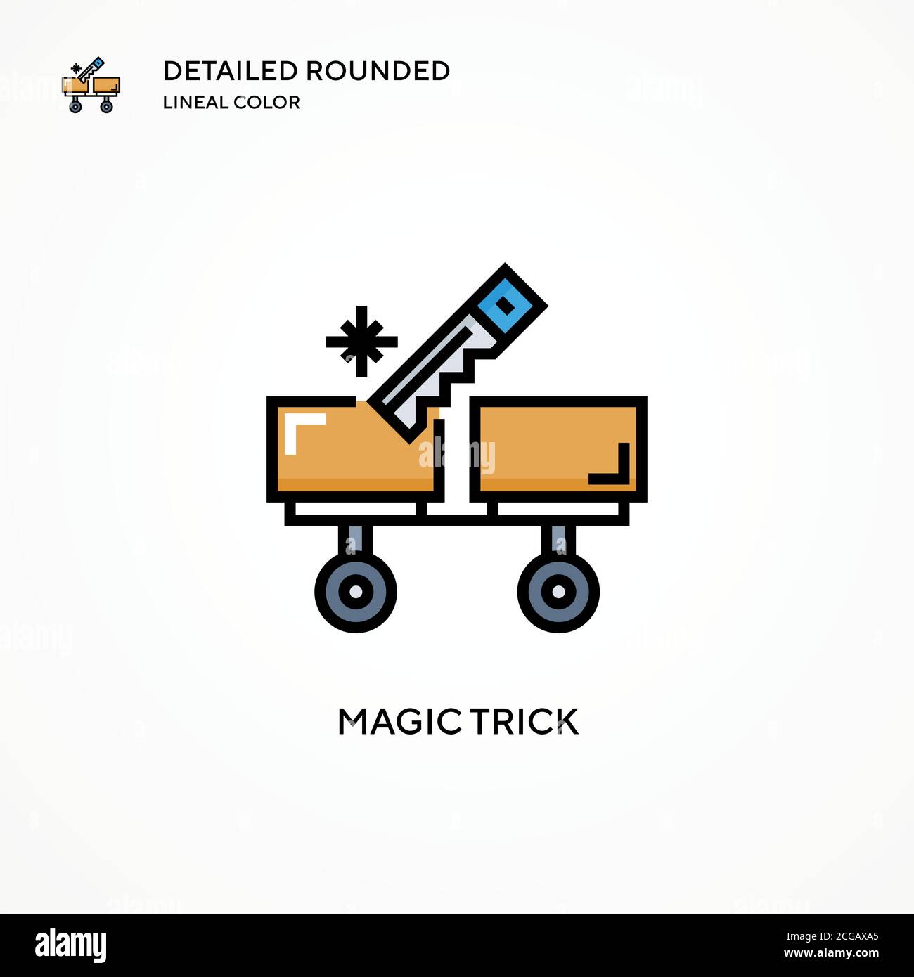 Magic trick vector icon. Modern vector illustration concepts. Easy to ...