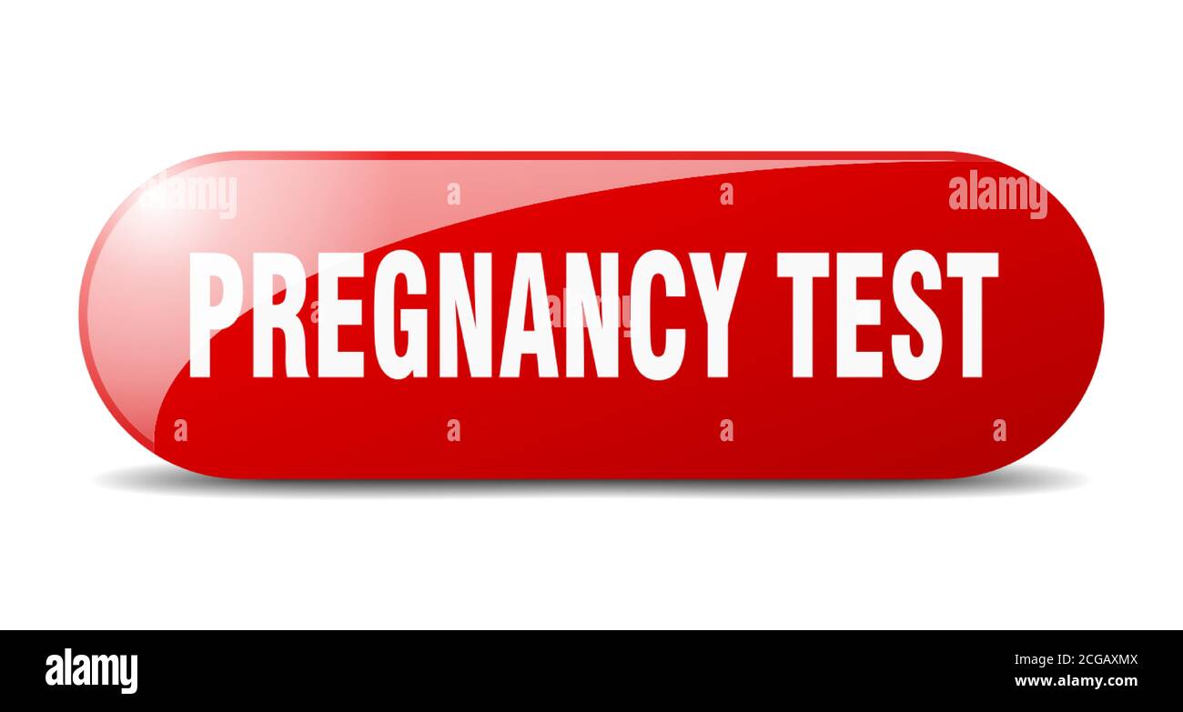 pregnancy test button. rounded glass sign. sticker. banner Stock Vector ...