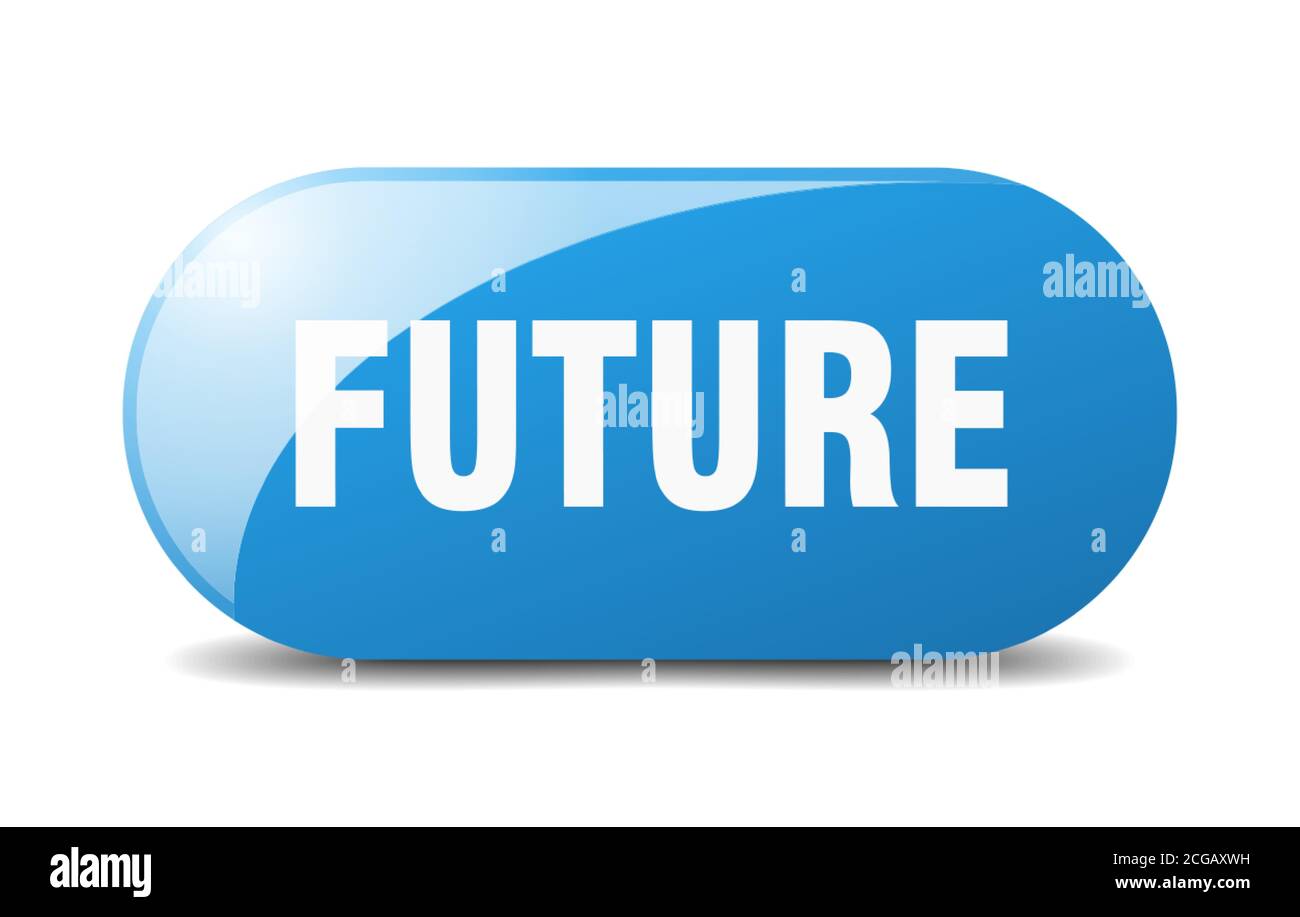 future button. rounded glass sign. sticker. banner Stock Vector Image ...
