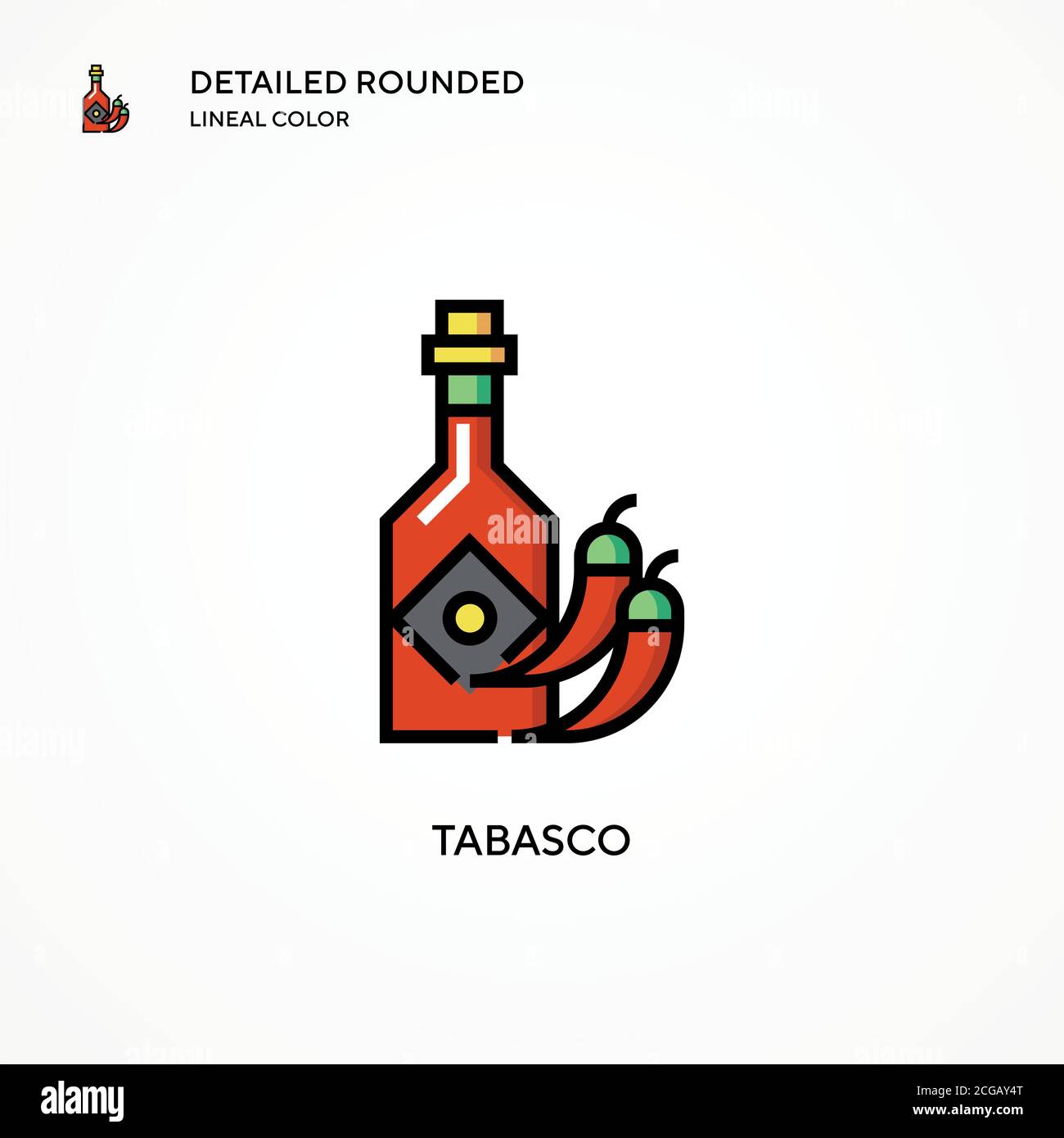 Tabasco vector icon. Modern vector illustration concepts. Easy to edit ...