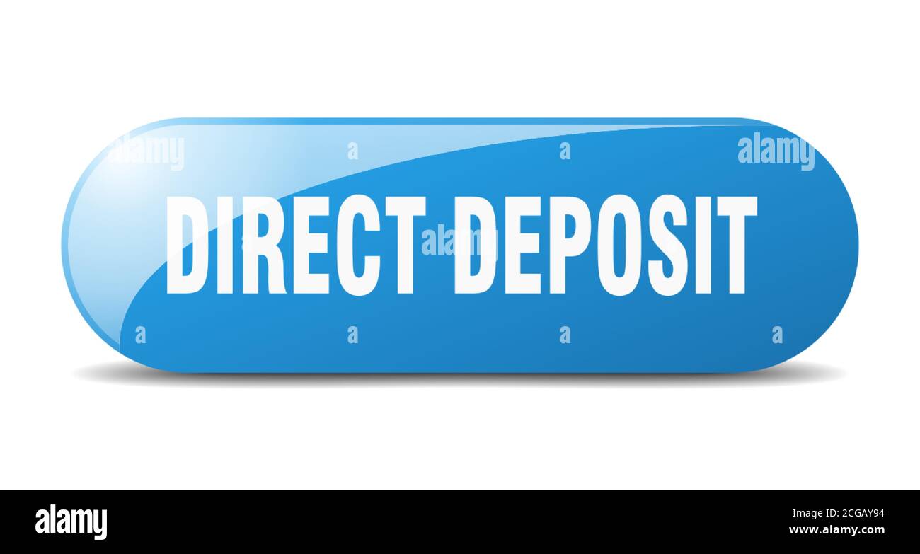 Direct deposit blue 3d hi-res stock photography and images - Alamy