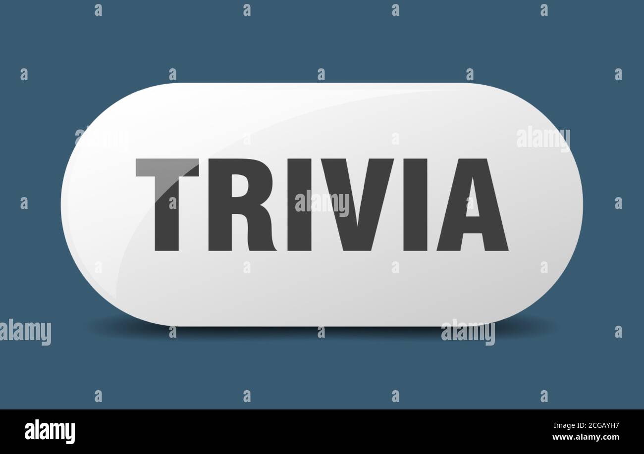 trivia button. rounded glass sign. sticker. banner Stock Vector Image ...