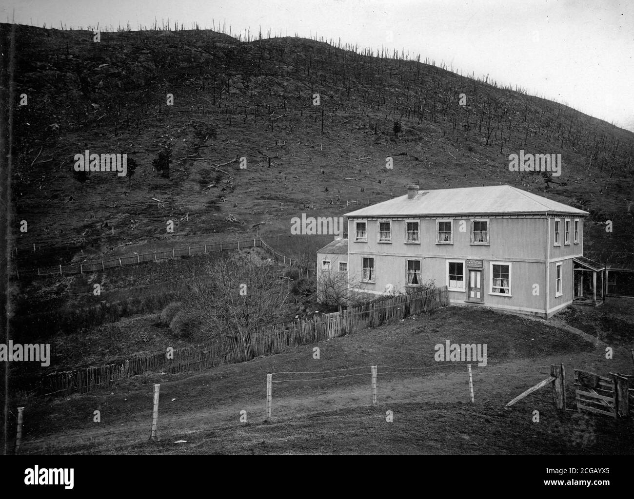 Hotel in alps Black and White Stock Photos & Images - Alamy