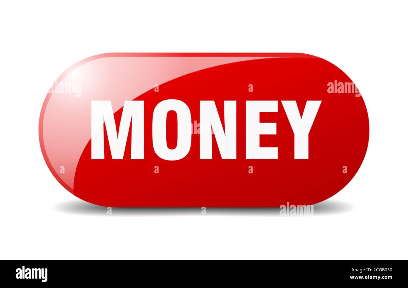 money button. rounded glass sign. sticker. banner Stock Vector Image ...