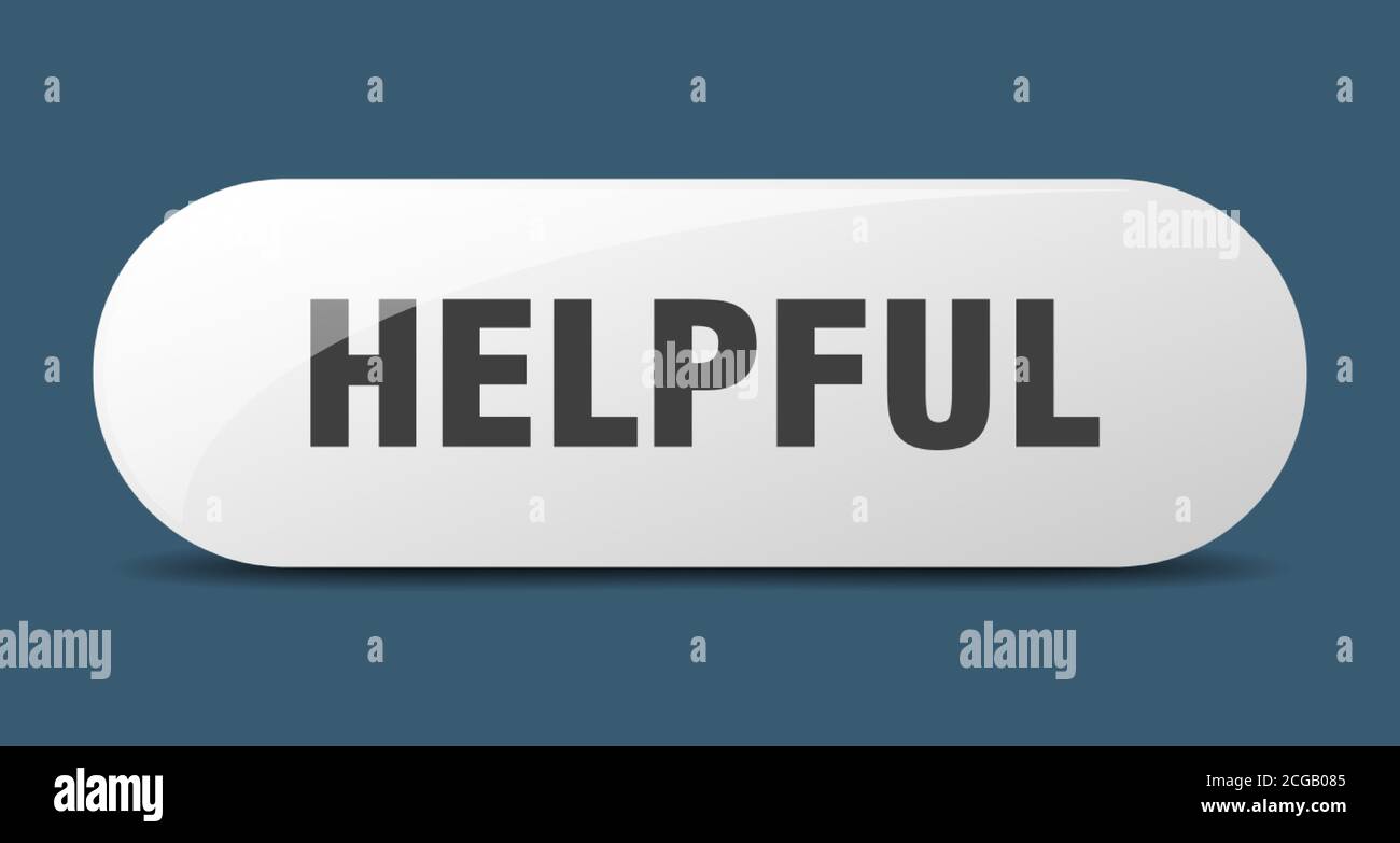 helpful button. rounded glass sign. sticker. banner Stock Vector Image & Art - Alamy