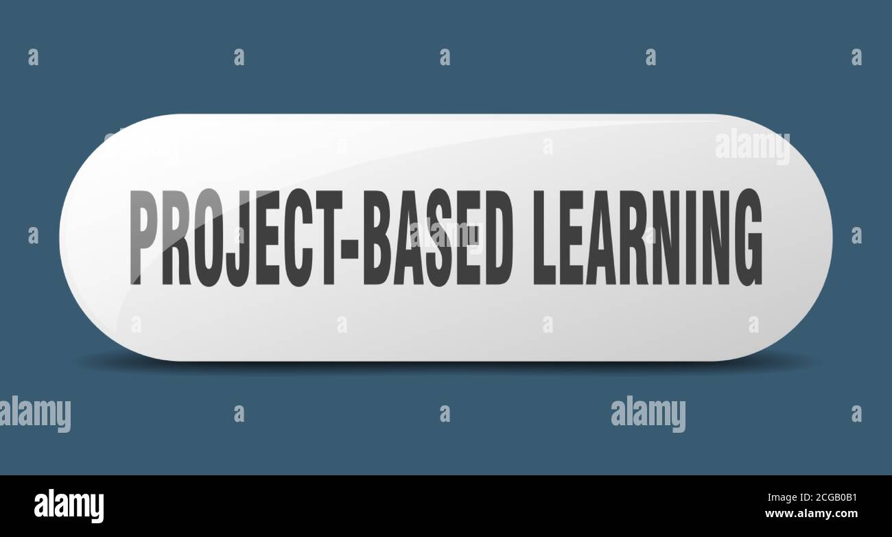 project-based learning button. rounded glass sign. sticker. banner ...
