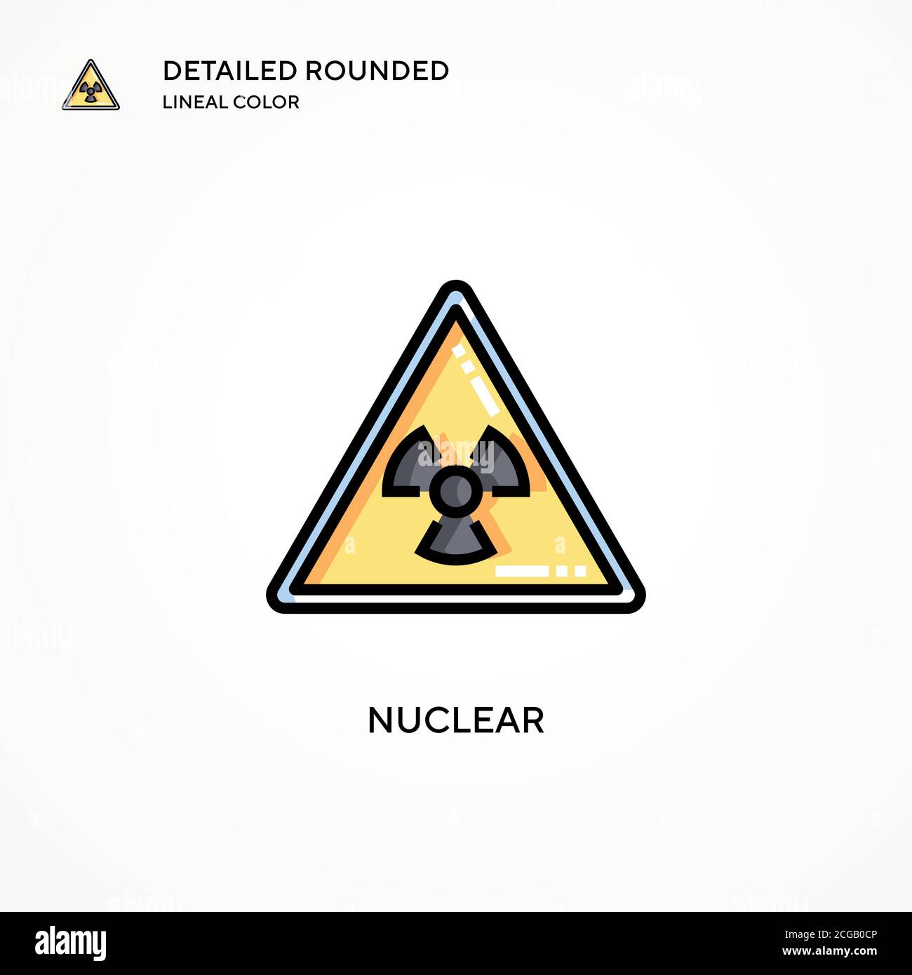 Nuclear vector icon. Modern vector illustration concepts. Easy to edit ...