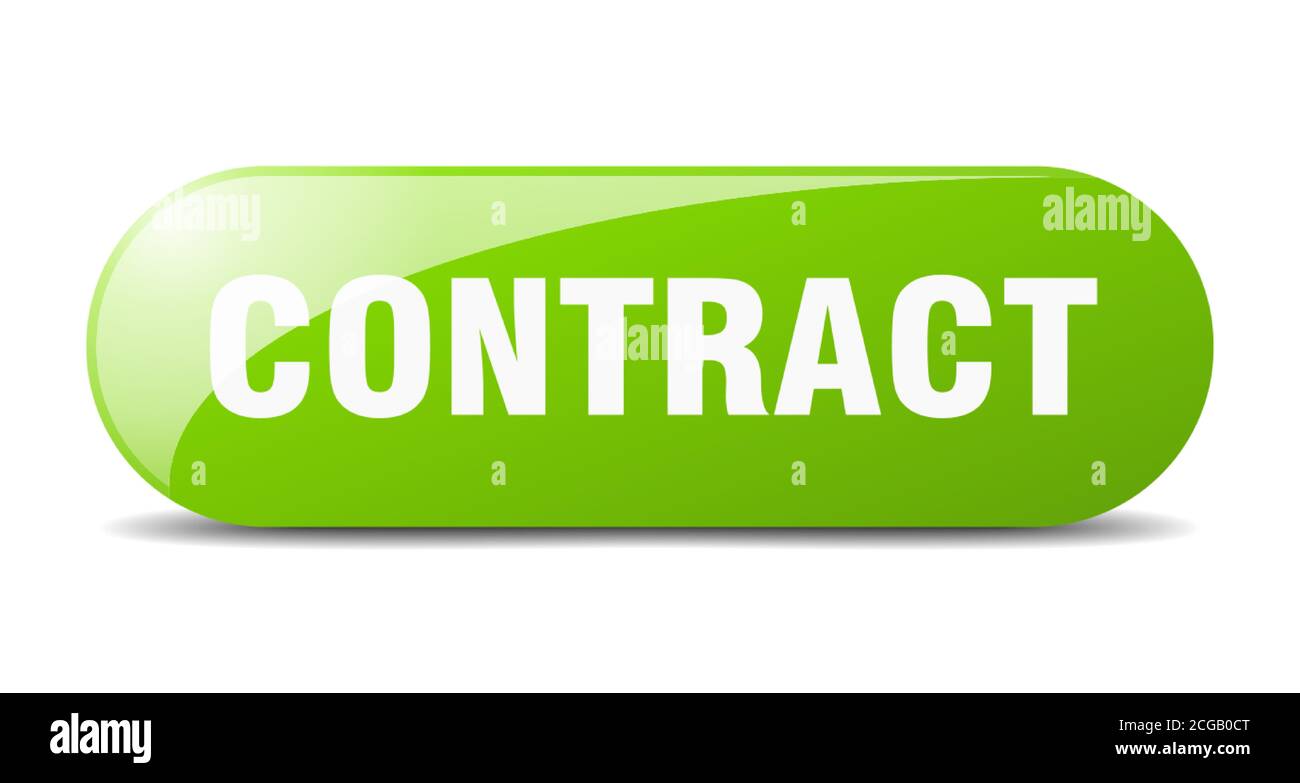 contract button. rounded glass sign. sticker. banner Stock Vector Image ...