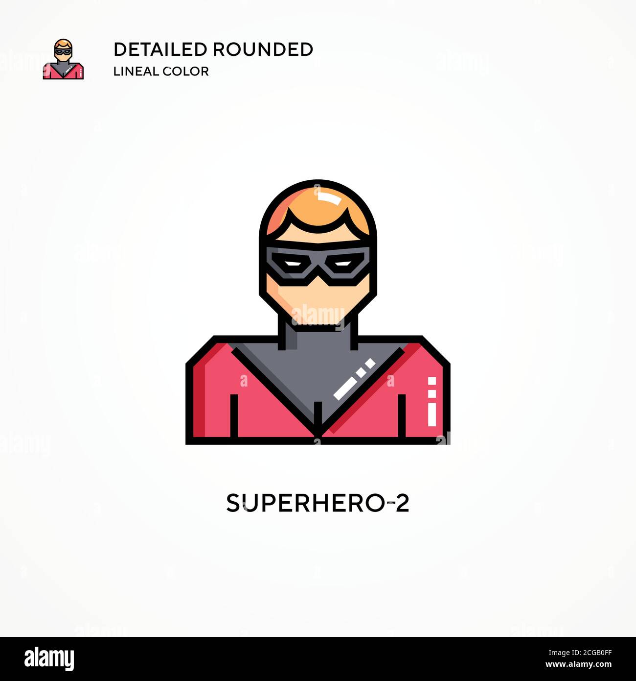 Superhero-2 vector icon. Modern vector illustration concepts. Easy to ...