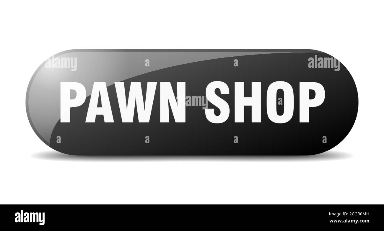pawn shop button. rounded glass sign. sticker. banner Stock Vector ...