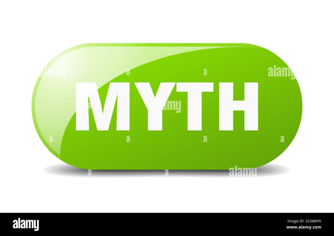 myth button. rounded glass sign. sticker. banner Stock Vector Image ...