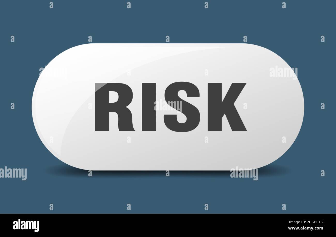 risk button. rounded glass sign. sticker. banner Stock Vector Image ...