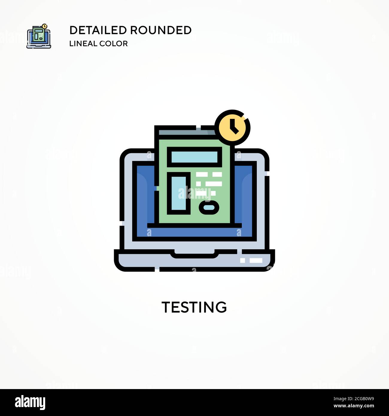 Testing vector icon. Modern vector illustration concepts. Easy to edit ...