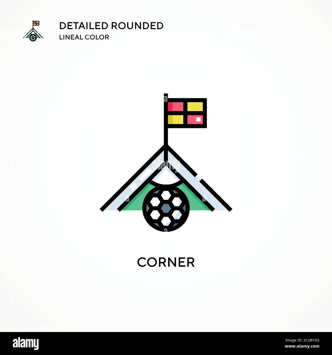 Corner vector icon. Modern vector illustration concepts. Easy to edit ...