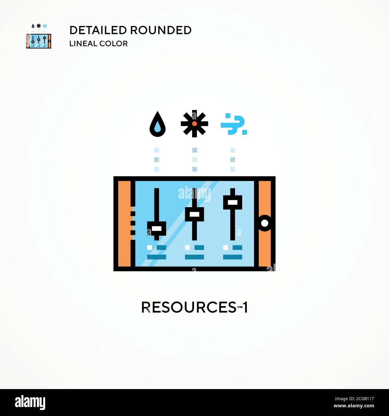 Resources-1 vector icon. Modern vector illustration concepts. Easy to ...