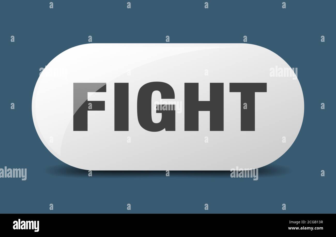fight button. rounded glass sign. sticker. banner Stock Vector Image ...