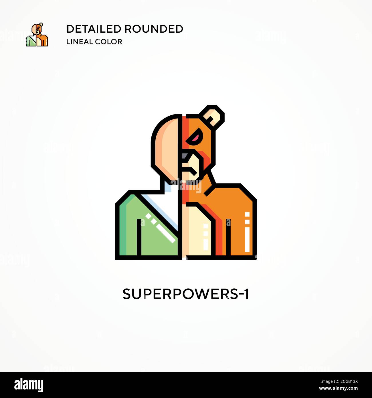 Superpowers-1 vector icon. Modern vector illustration concepts. Easy to ...