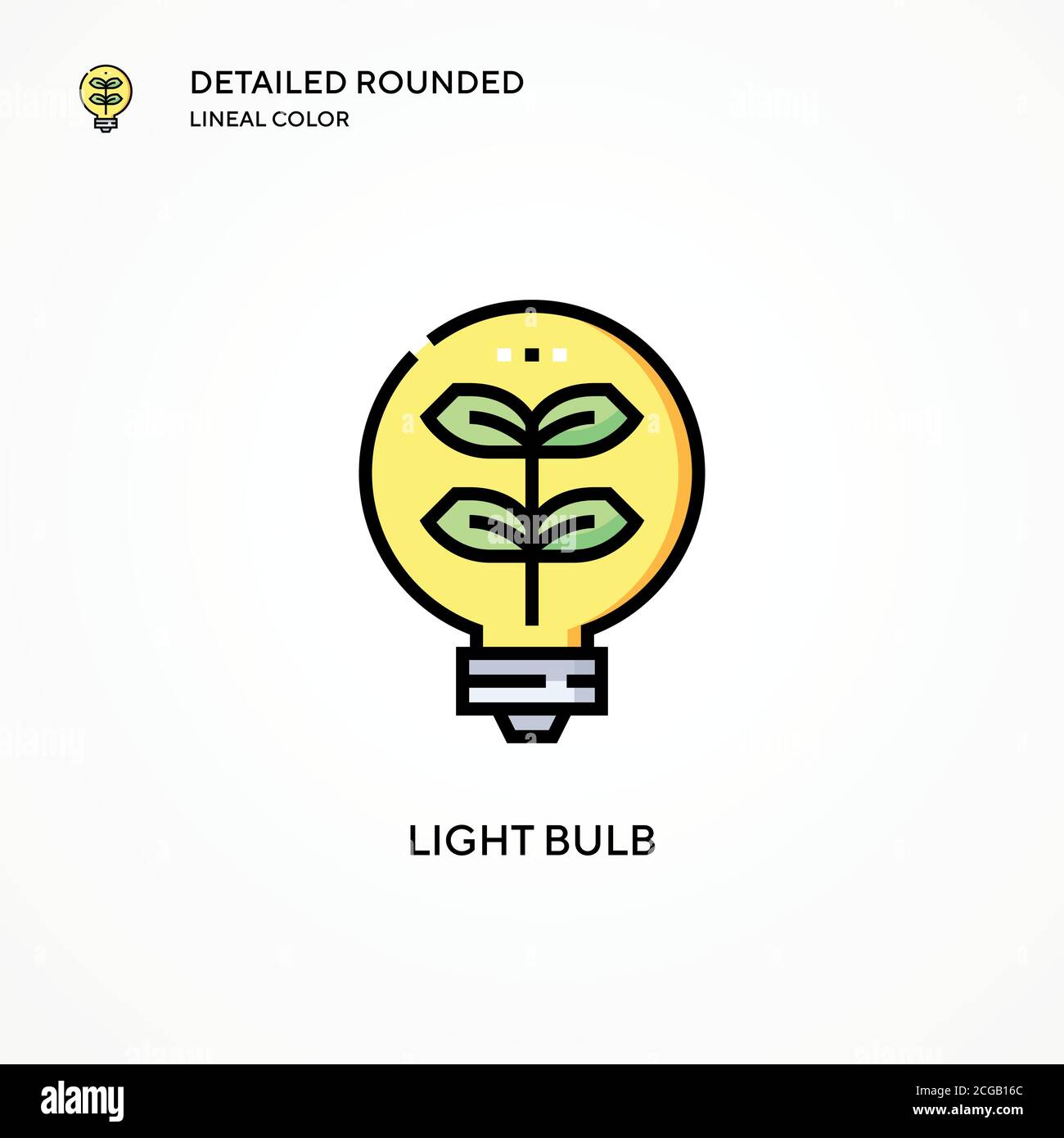 Light bulb vector icon. Modern vector illustration concepts. Easy to ...