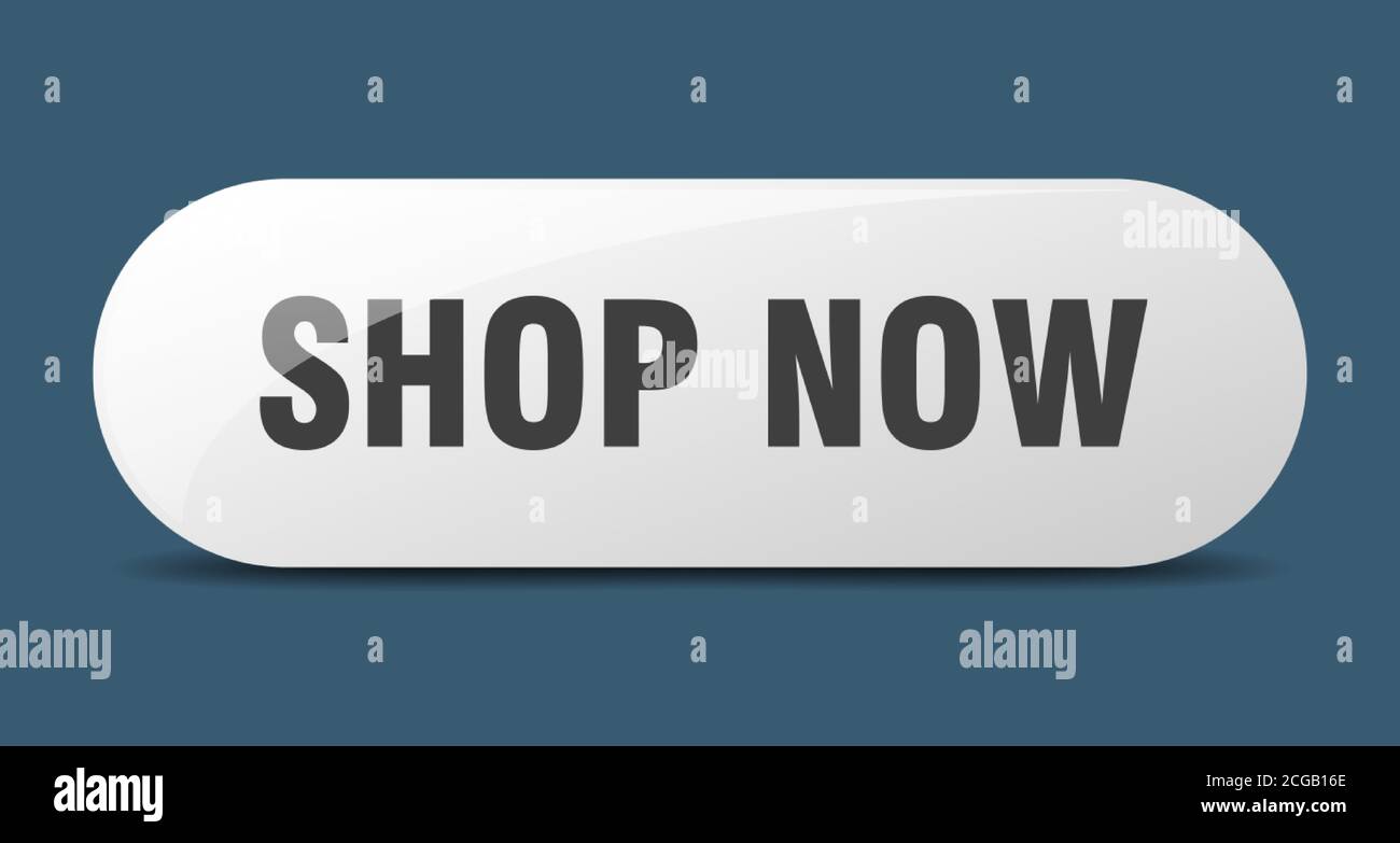 shop now button. rounded glass sign. sticker. banner Stock Vector Image ...