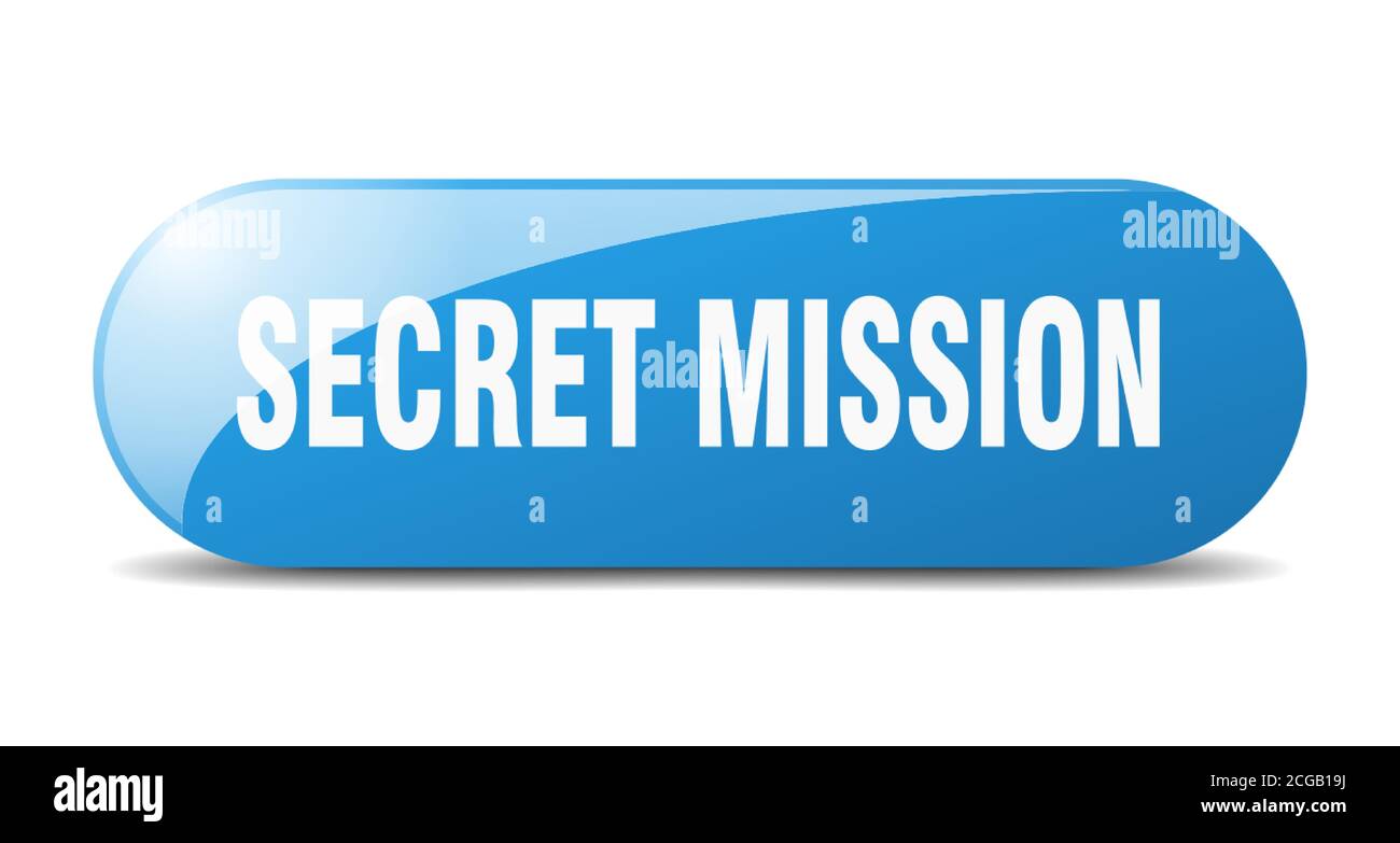 secret mission button. rounded glass sign. sticker. banner Stock Vector ...