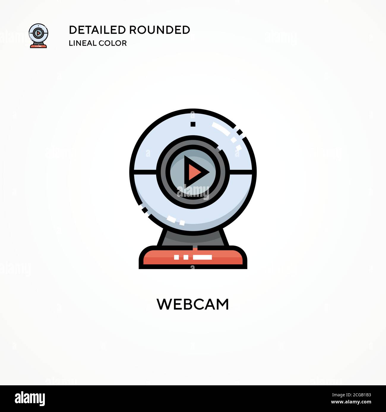 Webcam vector icon. Modern vector illustration concepts. Easy to edit ...