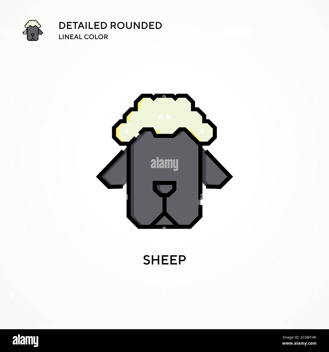 Sheep vector icon. Modern vector illustration concepts. Easy to edit ...