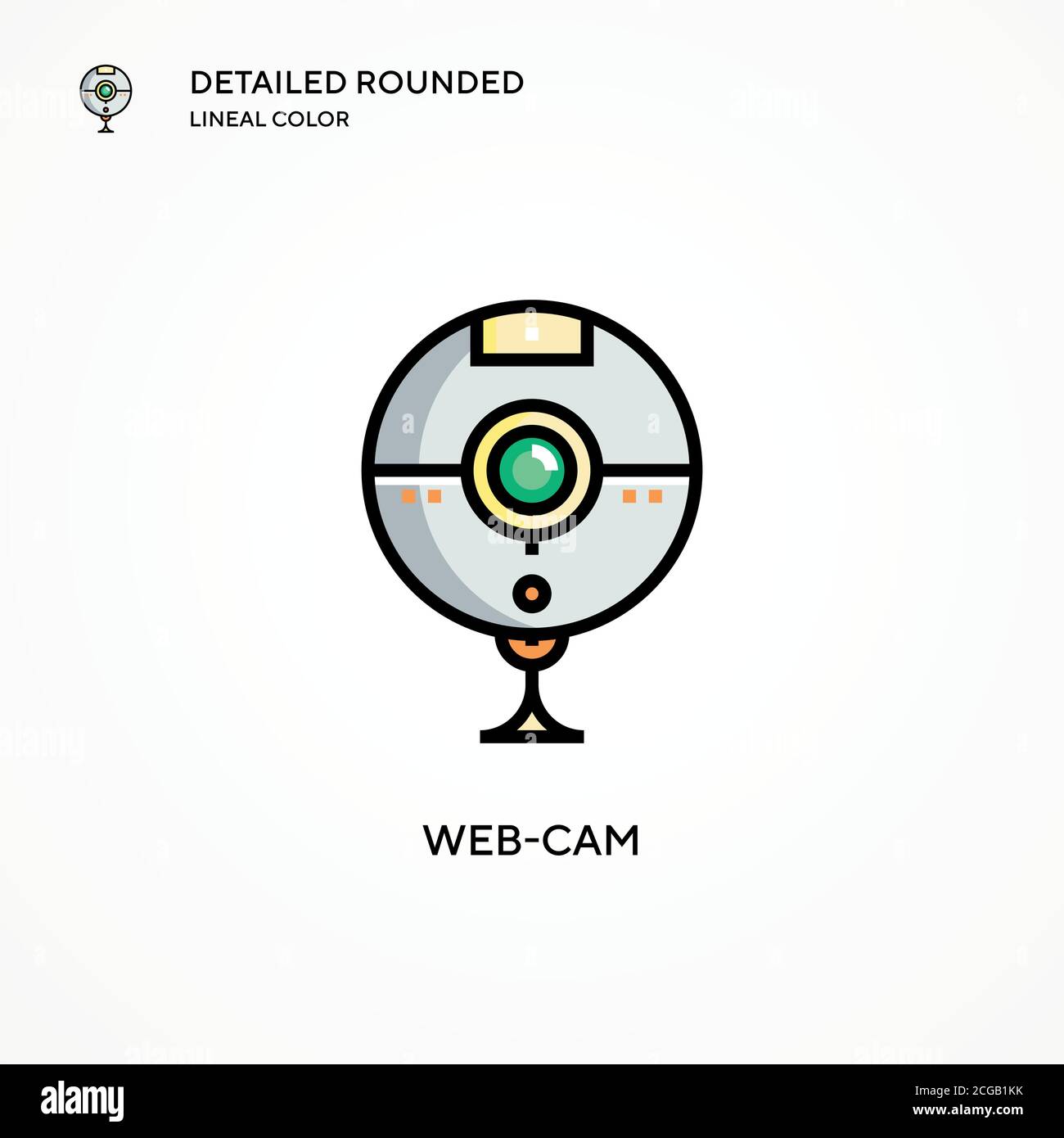 Web-cam vector icon. Modern vector illustration concepts. Easy to edit ...
