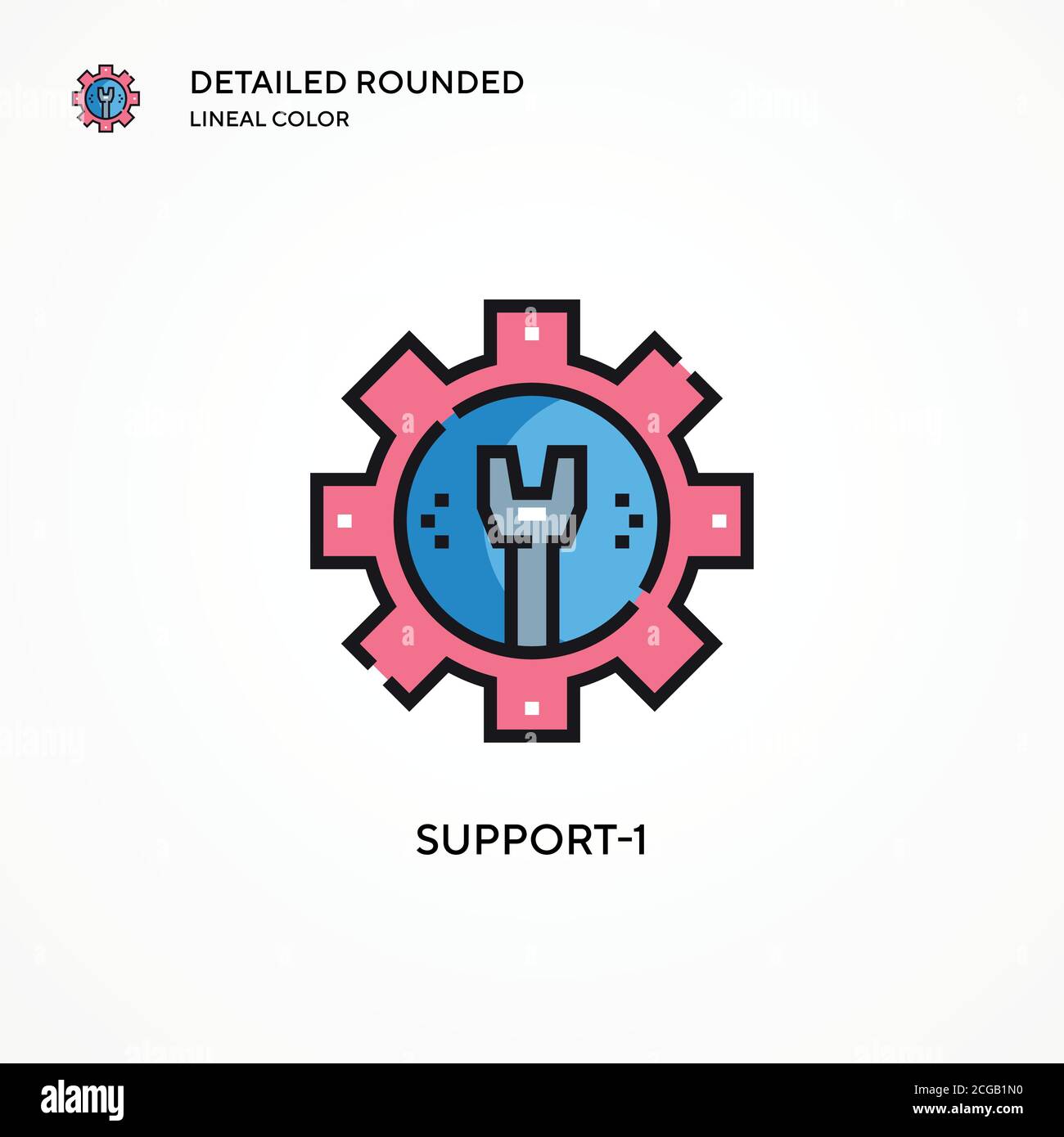 Support-1 vector icon. Modern vector illustration concepts. Easy to ...