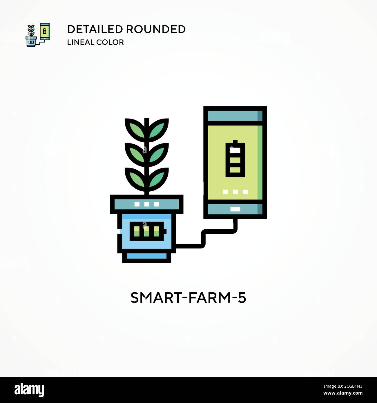 Smart-farm-5 vector icon. Modern vector illustration concepts. Easy to ...