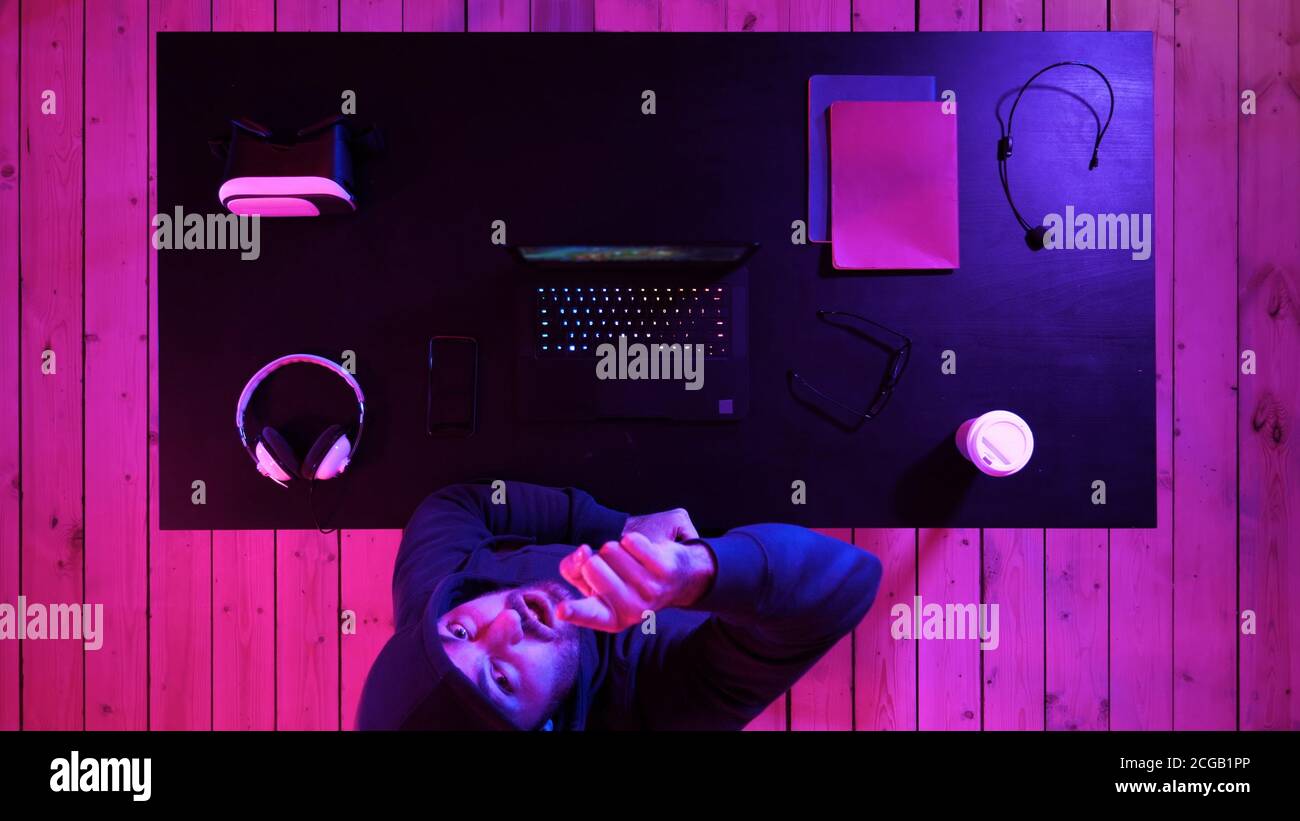 Angry gamer boy lost his game and referring to his enemies saying ...