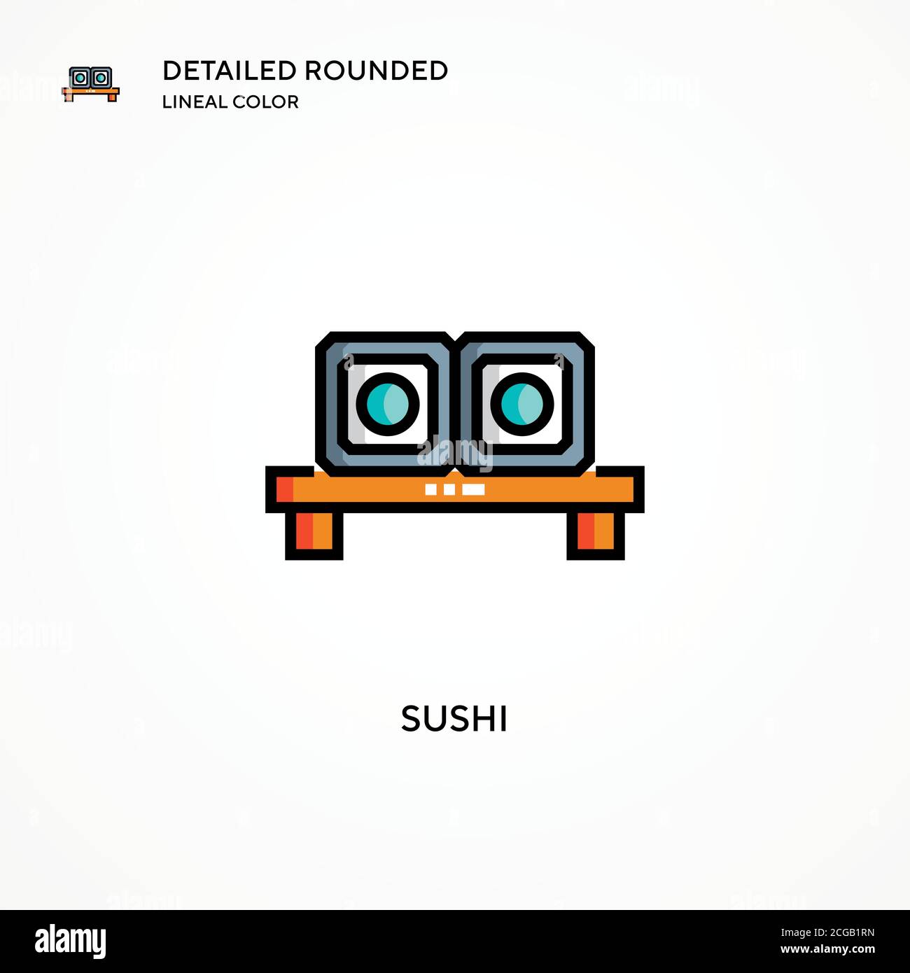 Sushi vector icon. Modern vector illustration concepts. Easy to edit ...