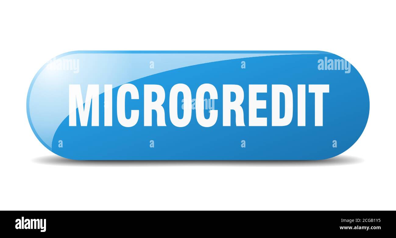 microcredit button. rounded glass sign. sticker. banner Stock Vector ...