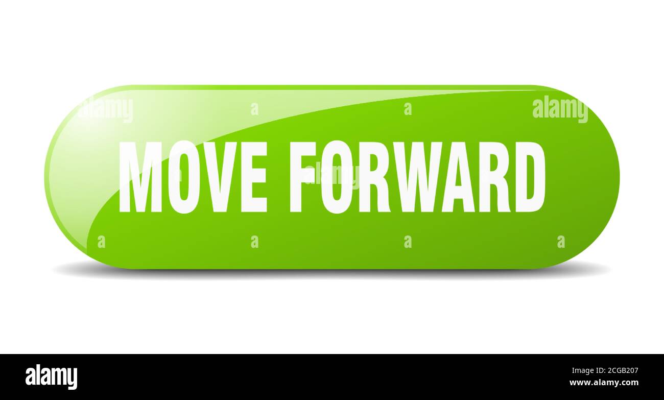 move forward button. rounded glass sign. sticker. banner Stock Vector ...