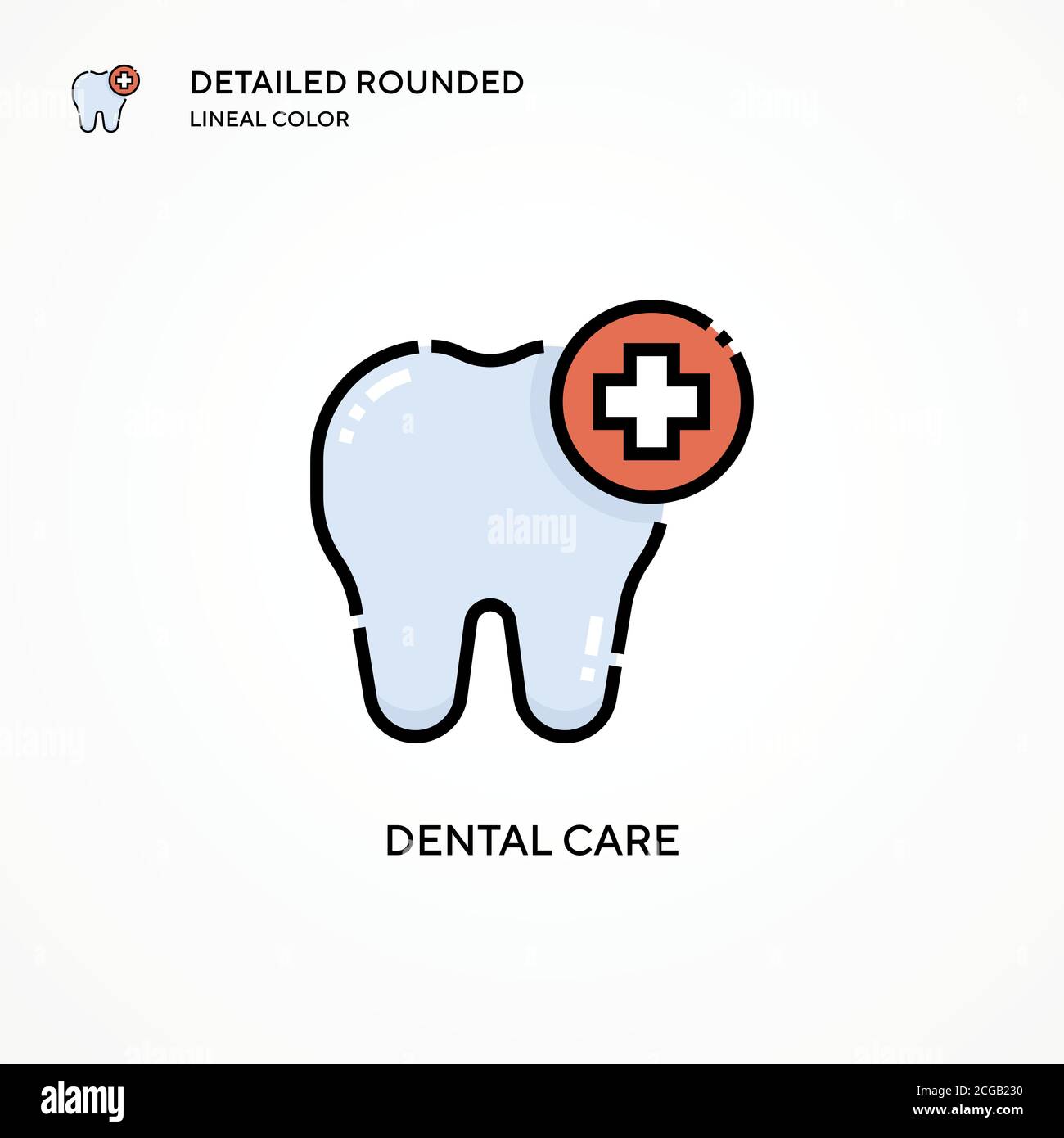 Dental care vector icon. Modern vector illustration concepts. Easy to ...