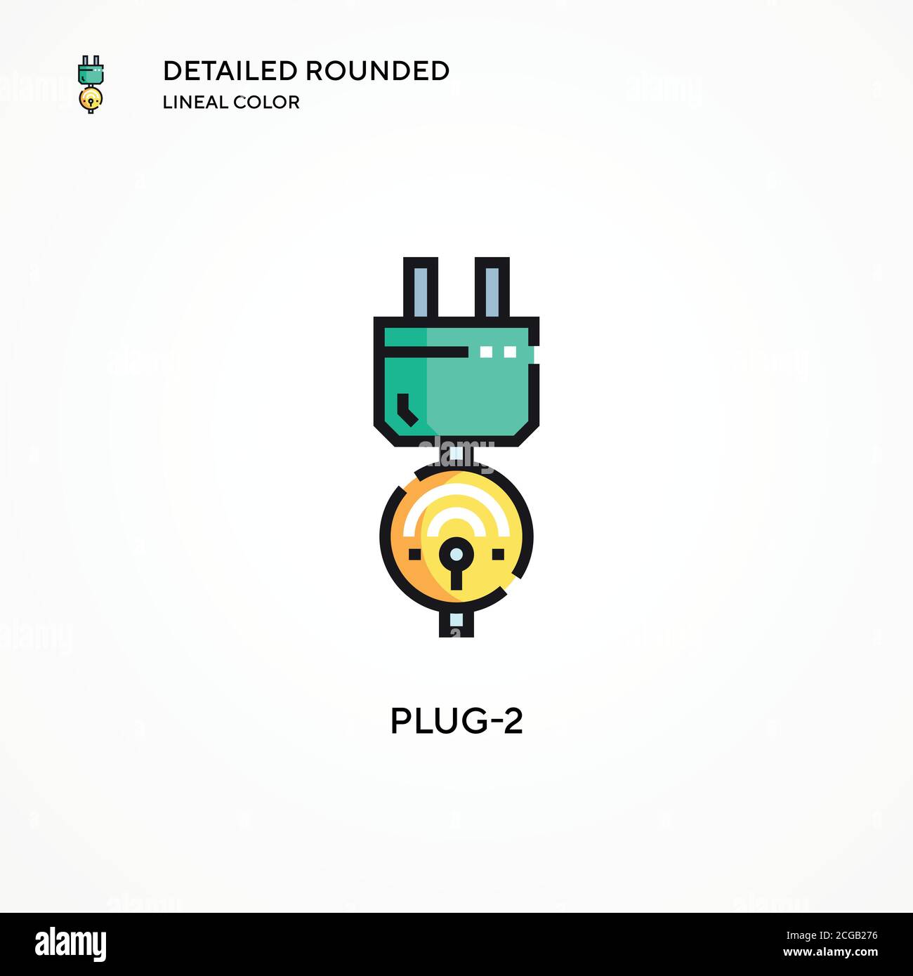 Plug-2 vector icon. Modern vector illustration concepts. Easy to edit ...
