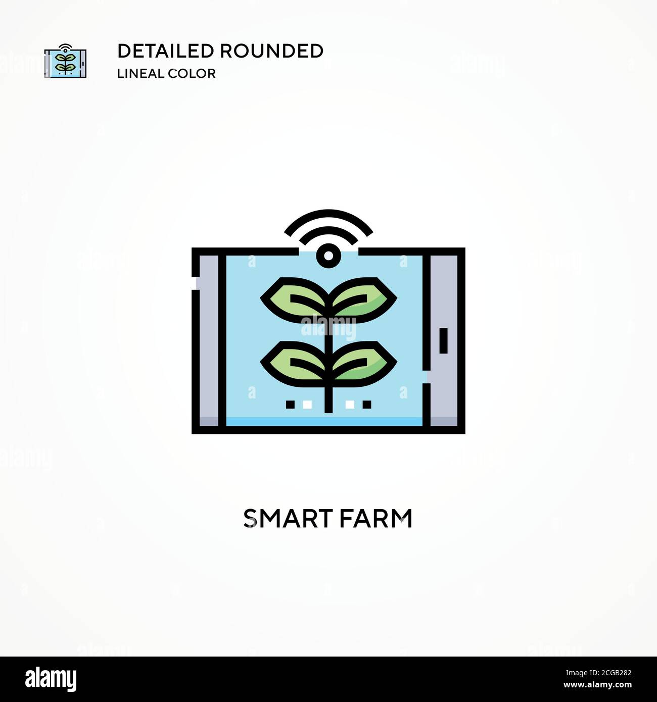 Smart farm vector icon. Modern vector illustration concepts. Easy to ...